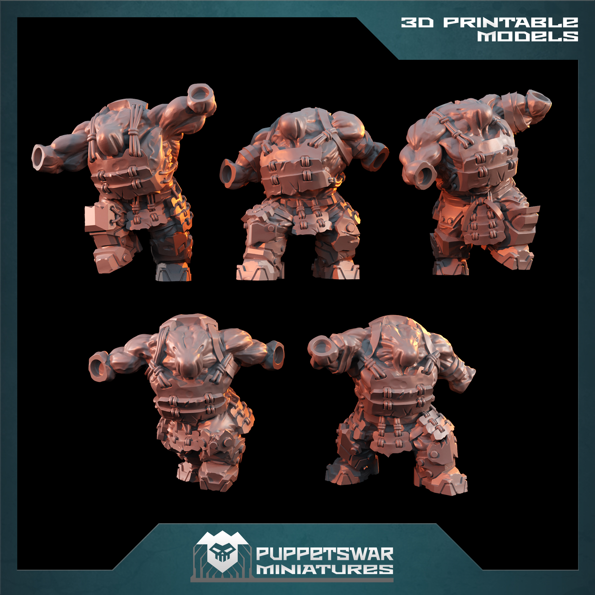 3D file Bushi Orc Squad・3D printing model to download・Cults