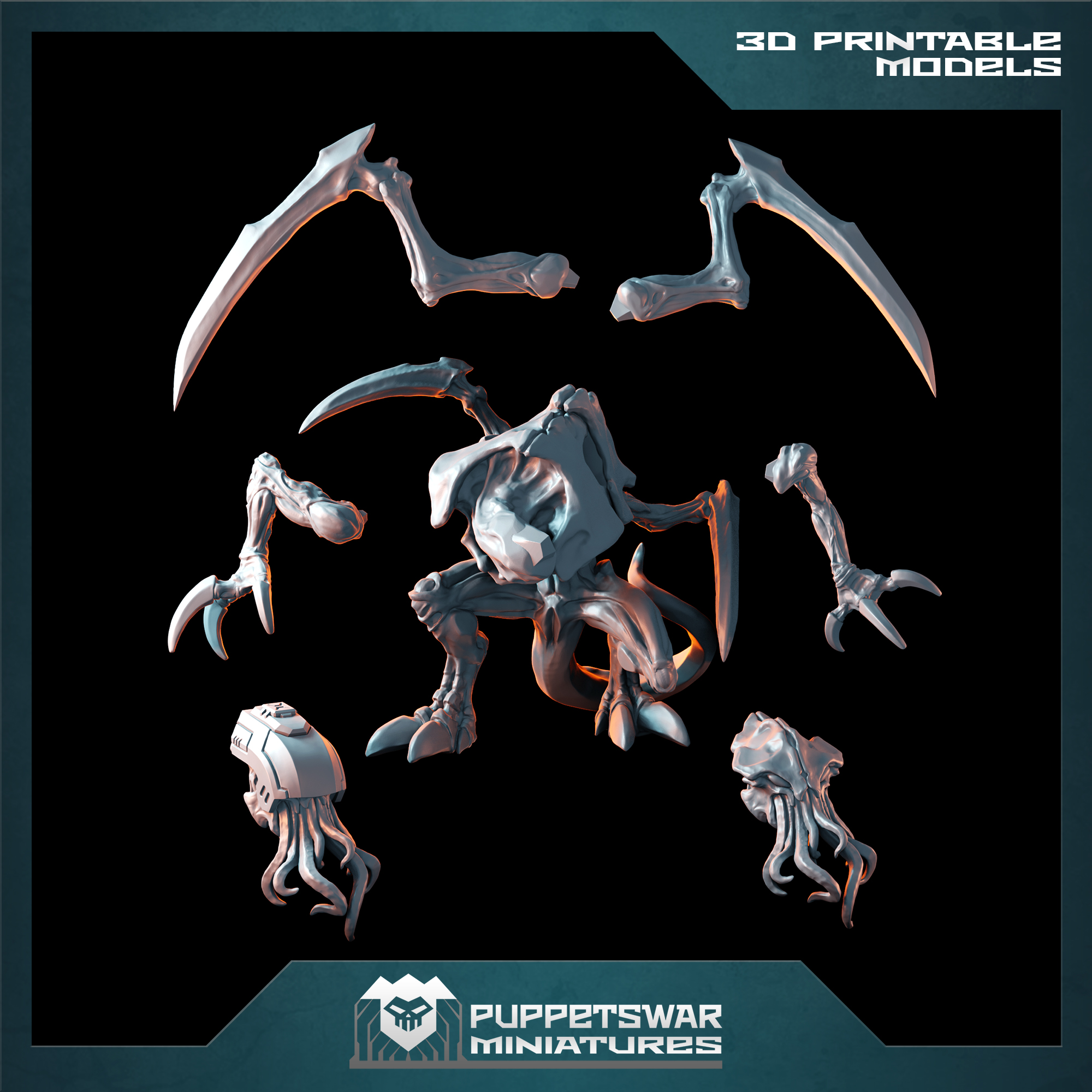 3D file Insectoids - Big Sneaky Bug・3D printer design to download・Cults