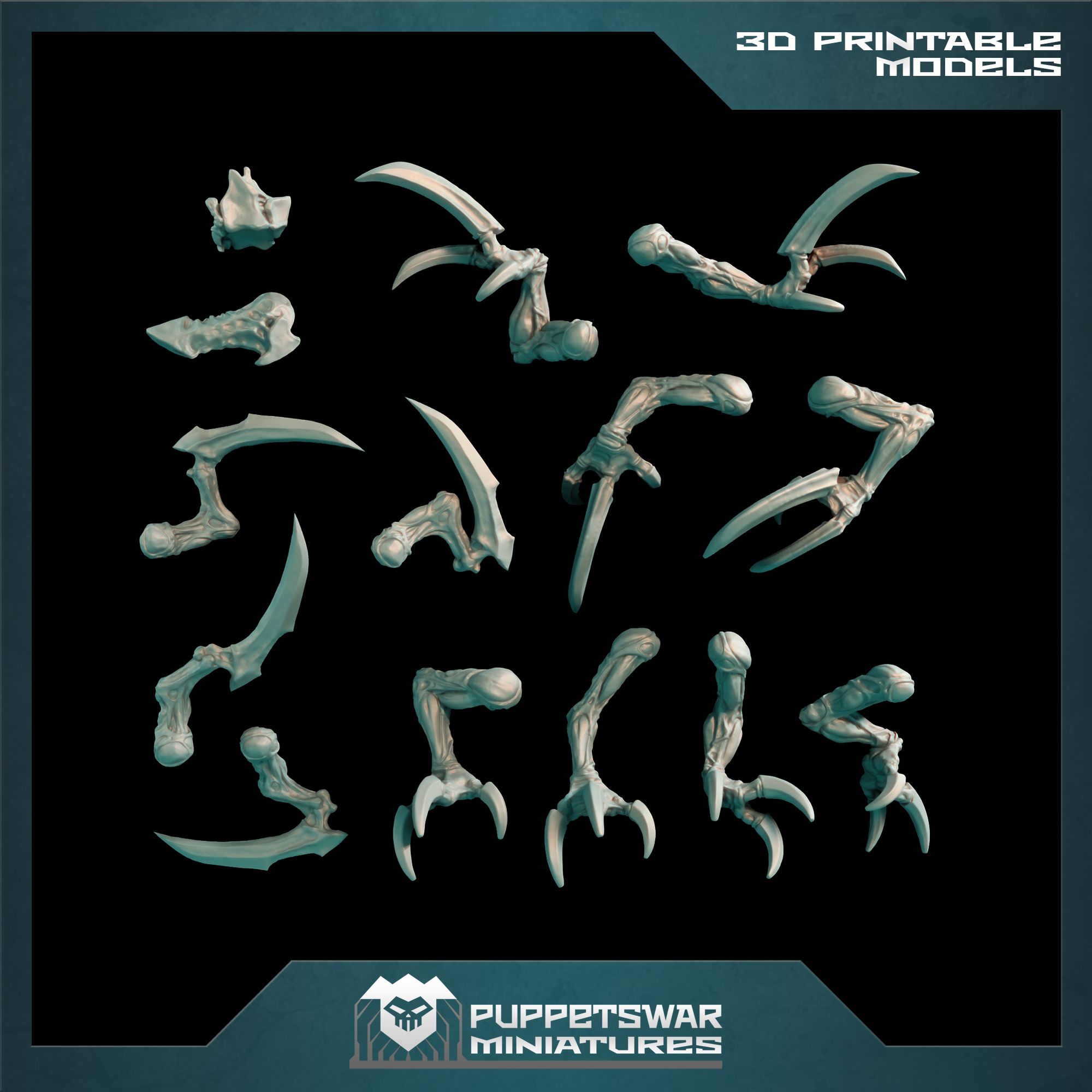 3D file Insectoids Hybrids Pack・3D printer design to download・Cults