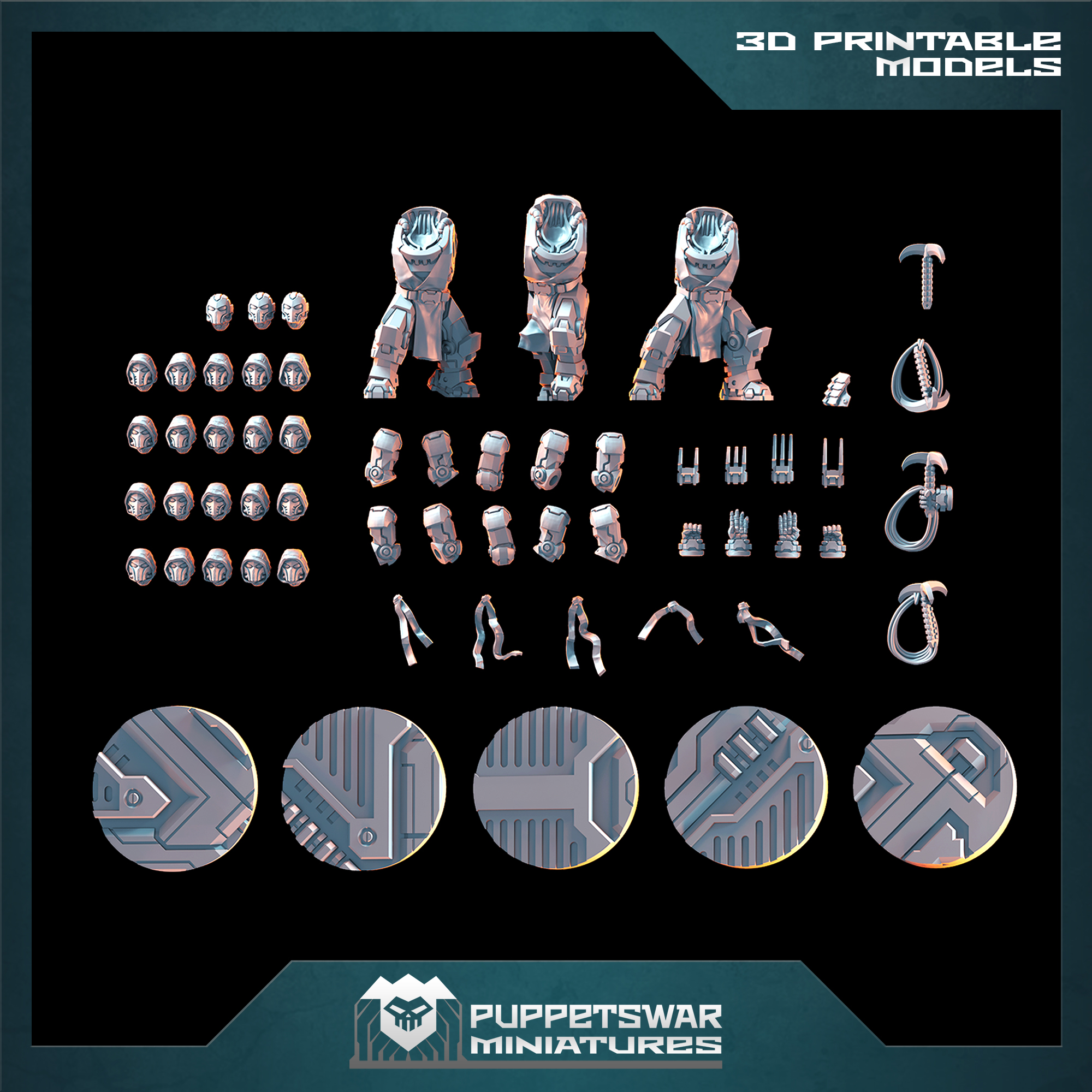 3D file Ninja Strikers Set 1・3D print design to download・Cults