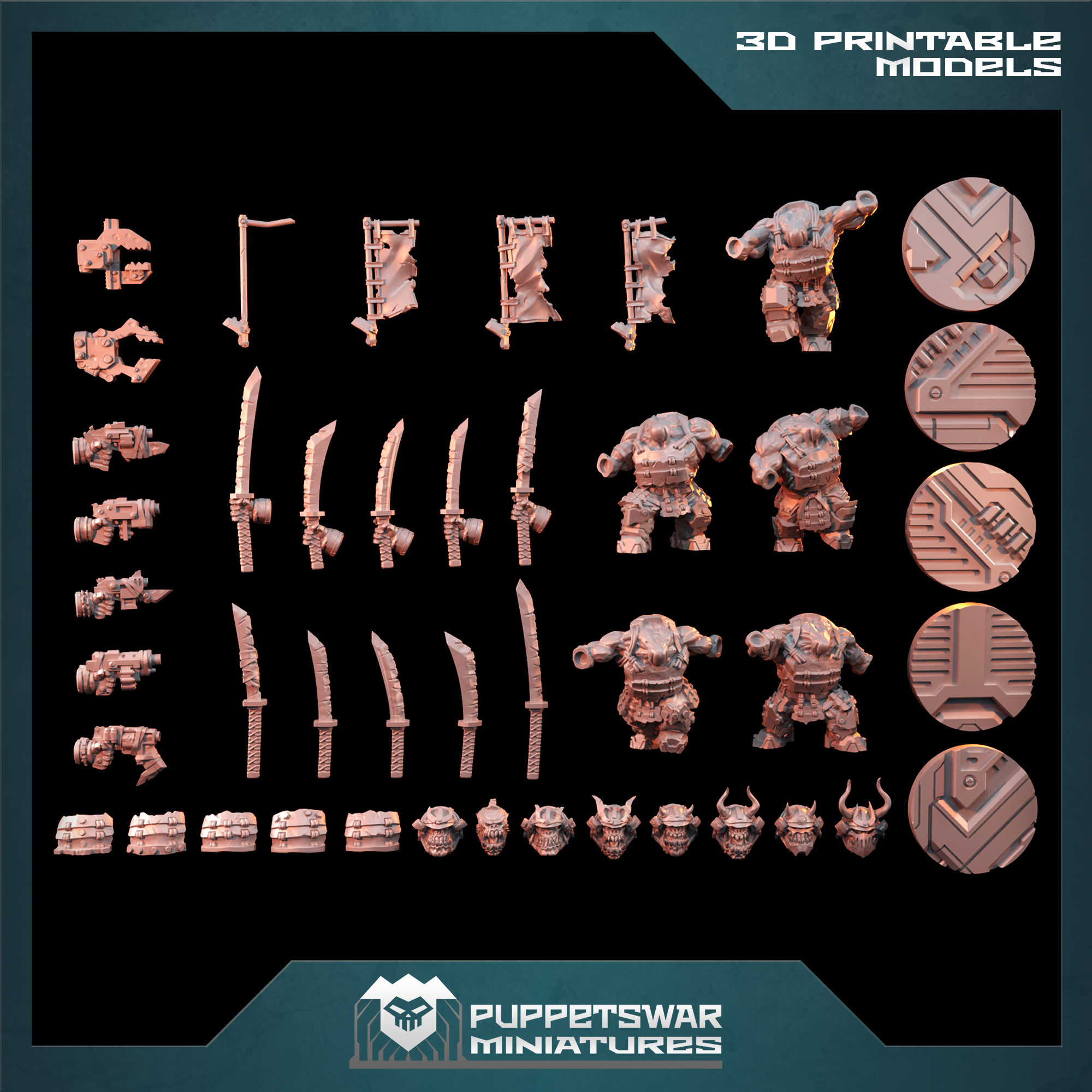 3D file Bushi Orc Squad・3D printing model to download・Cults