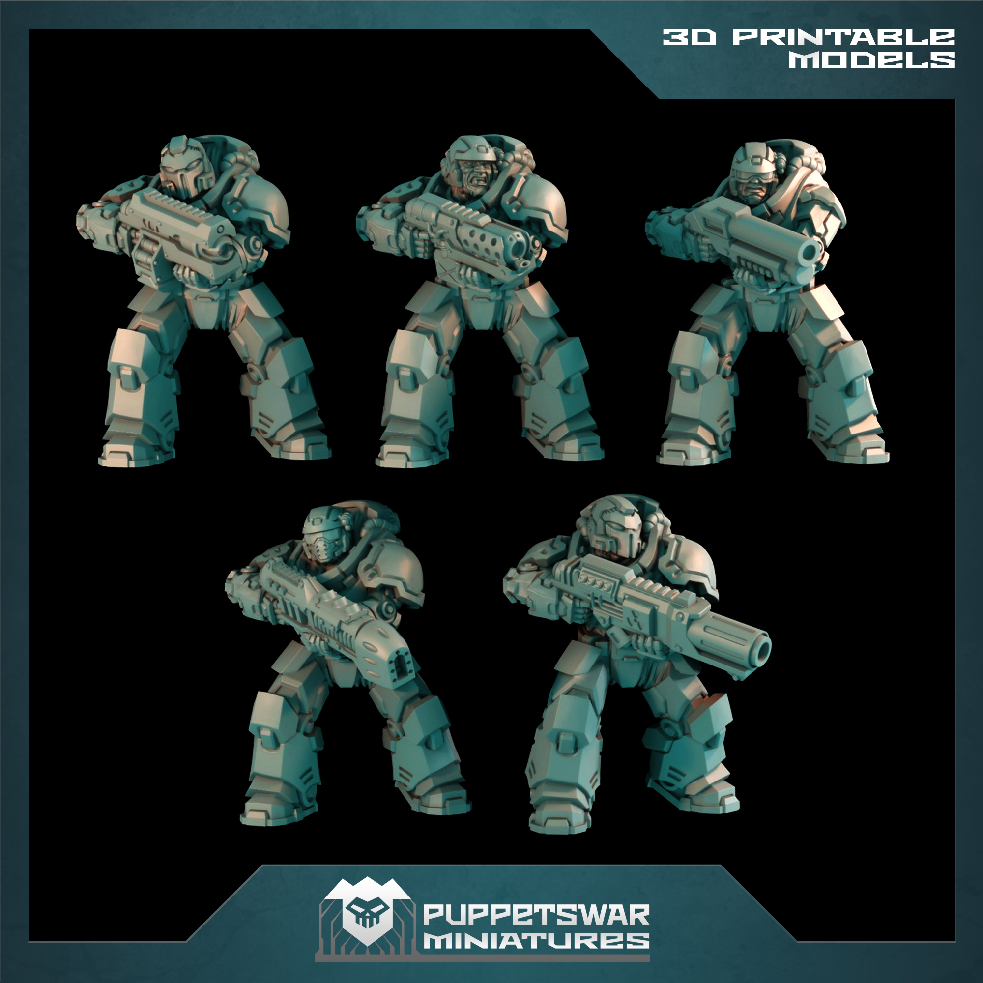 3D file Prime Gunners Squad・Design to download and 3D print・Cults