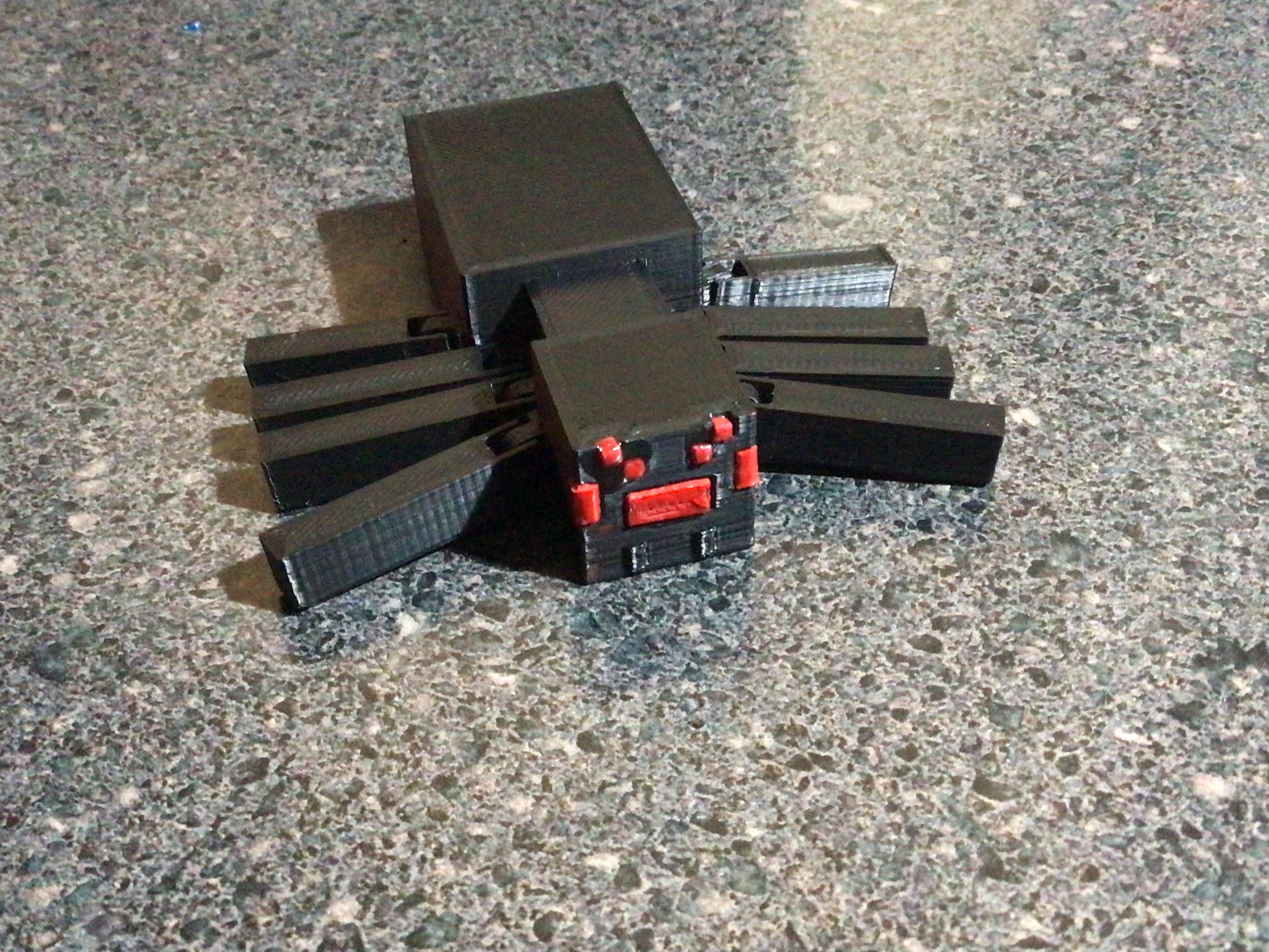 OBJ file Flexi minecraft spider・3D printer design to download・Cults