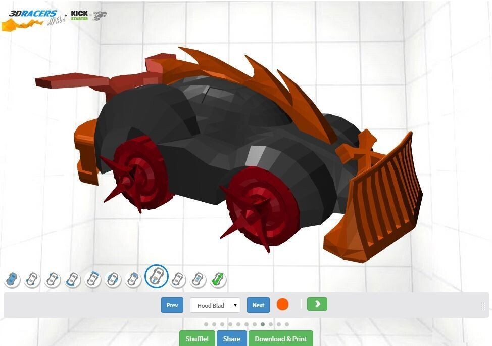 Free STL file 3DRacers - Armageddon car・3D printer design to download・Cults