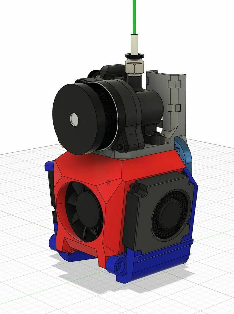 Free STL file Dual Fan duct 4010 for Ender 3v2 with Orbiter v1.5 and BLTouch (Ender7 style)・3D ...