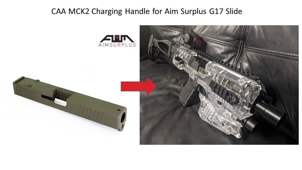 Free STL file CAA MCK2 Charging Handle for Aim Surplus G17 Slide・3D ...
