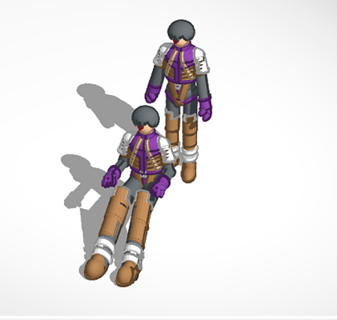 STL file Raven Zoids Pilot・3D printing model to download・Cults