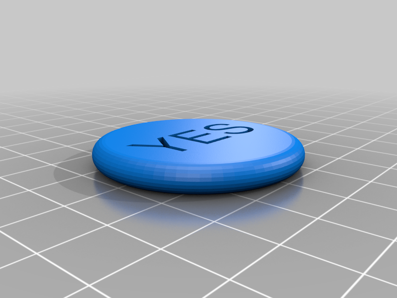 Free 3D file Yes - No Coin・3D printer design to download・Cults
