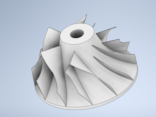 Free STL file Compressor Wheel・3D print design to download・Cults