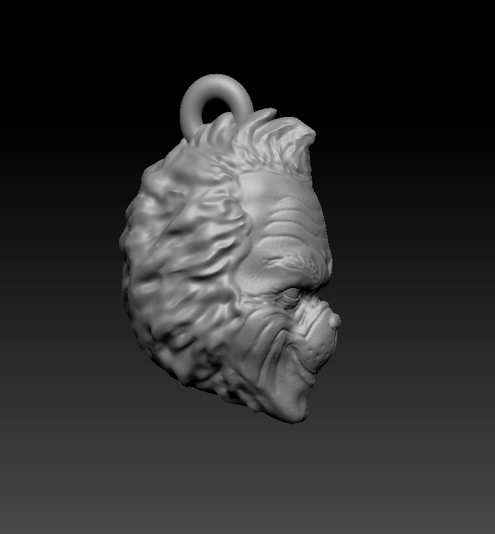 STL file Grinch keychain with a ring 🗝️・3D printer design to download・Cults