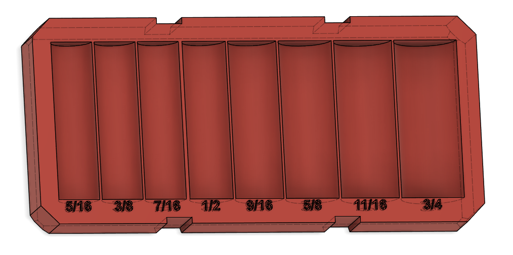STL file Packout Standard Deep Socket Tray 🔧・3D print object to ...
