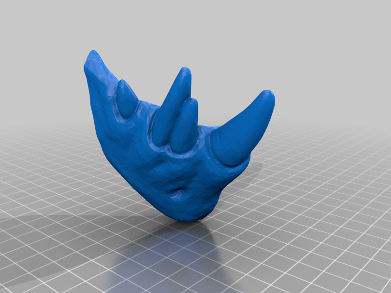 Free STL file Deathclaw Skull mask 💀・3D printing template to download・Cults