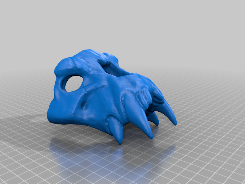Free STL file Deathclaw Skull mask 💀・3D printing template to download・Cults