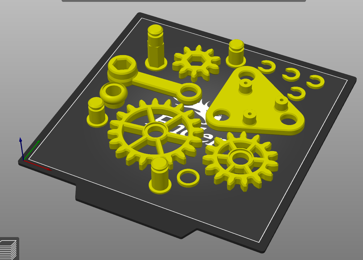 STL file Toy Gear Set with Crank・Template to download and 3D print・Cults