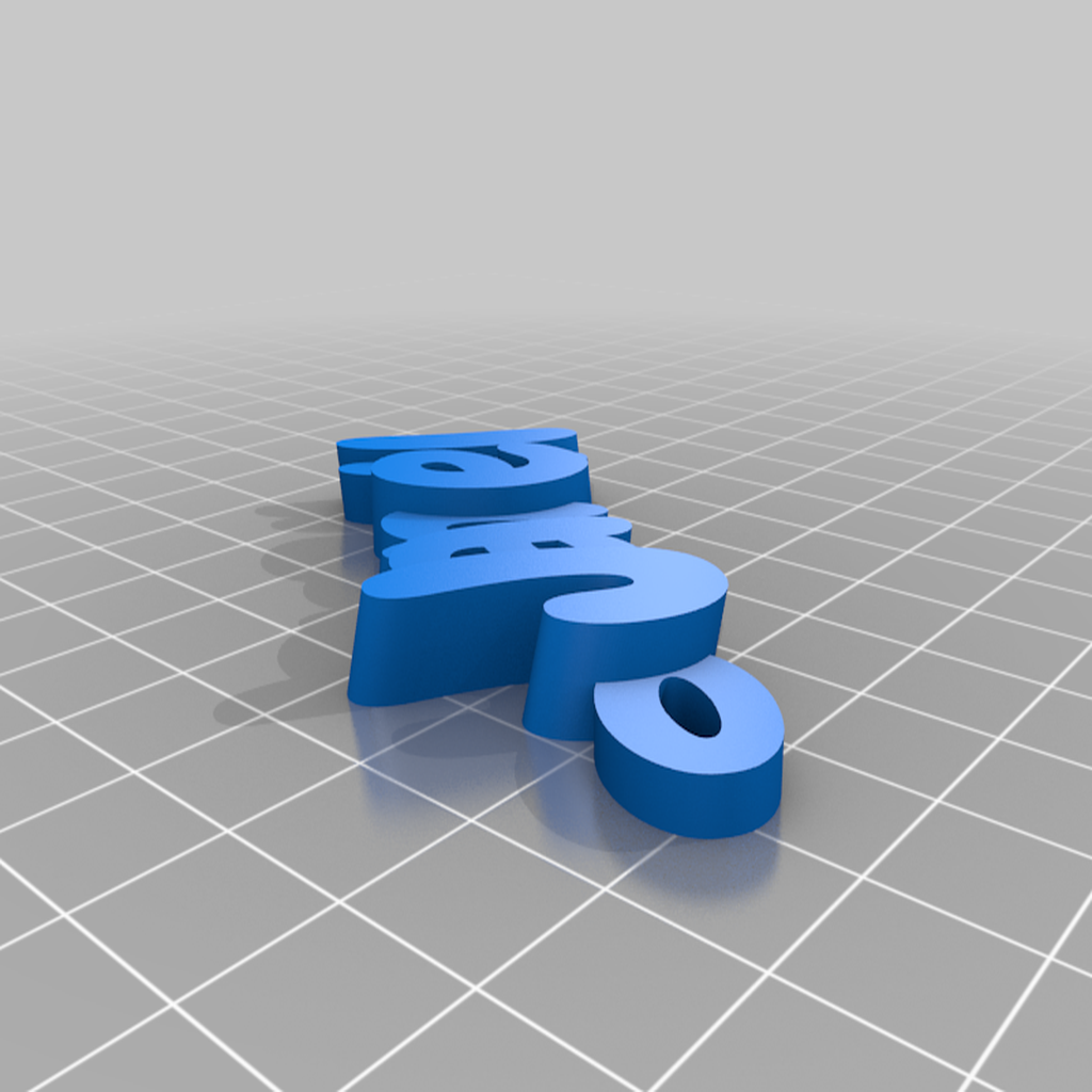 Free 3D file Janell keyring・3D printer model to download・Cults