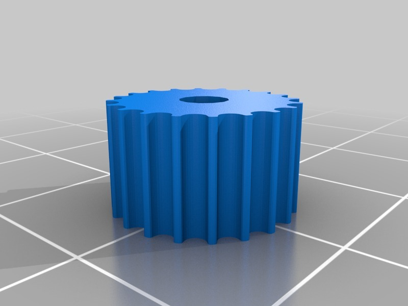 Free 3D file GT2 2mm 20 tooth pulley, 7mm high, 3.2mm inner diameter 🦷 ...