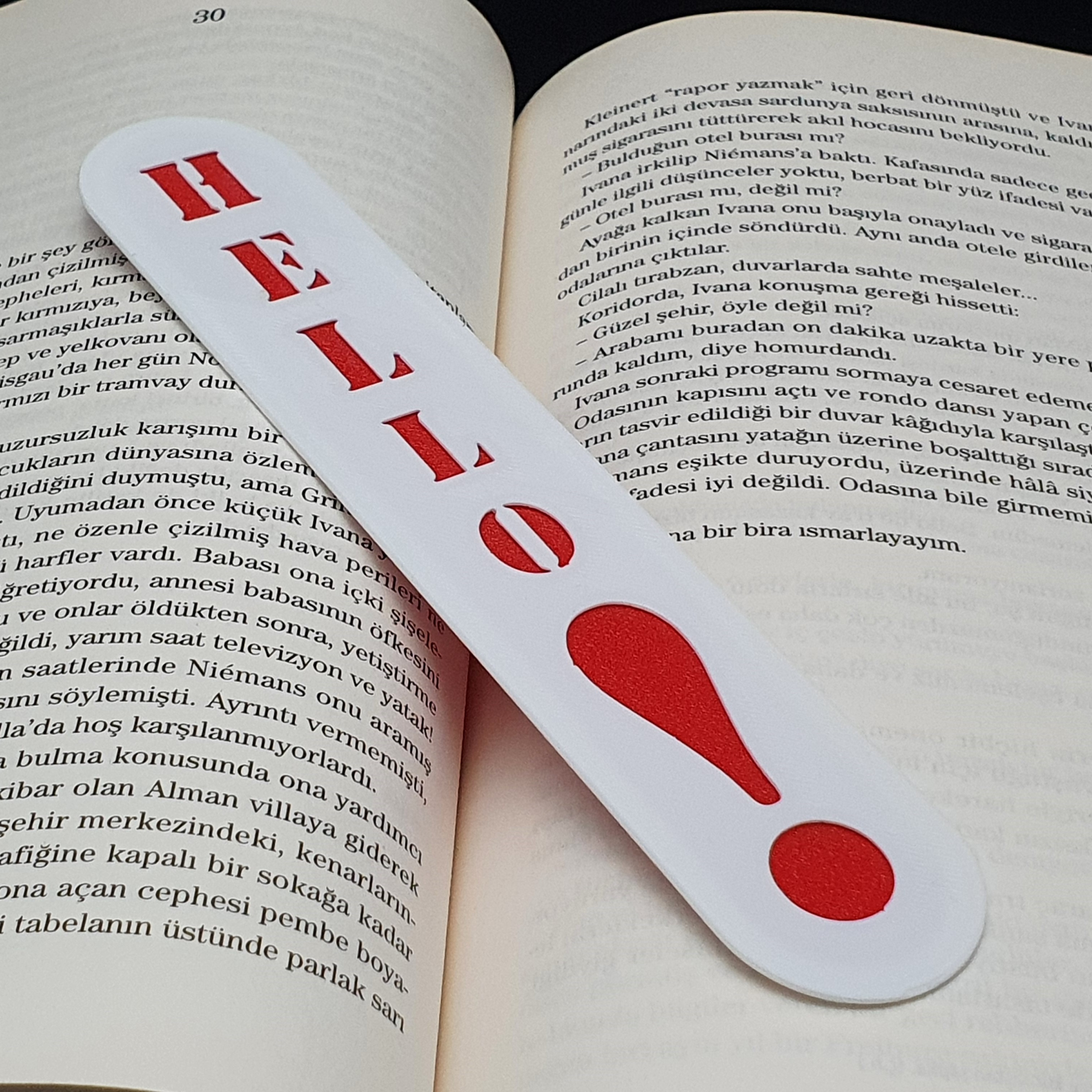 Free STL file HELLO! BOOKMARK・Model to download and 3D print・Cults