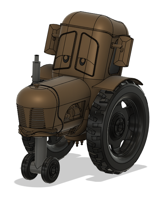 Fichier STL gratuit Tracteur Disney - fanart・Plan pour impression 3D à ...