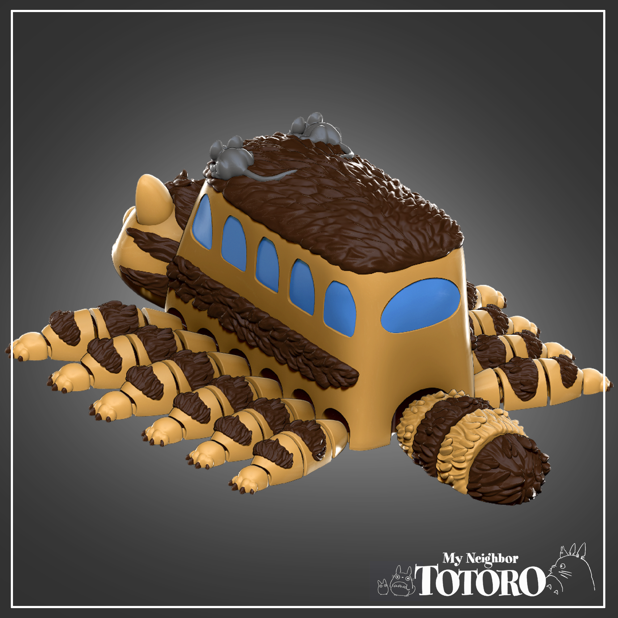 STL file CatBus - My Neighbor Totoro 👾・3D printable model to download・Cults