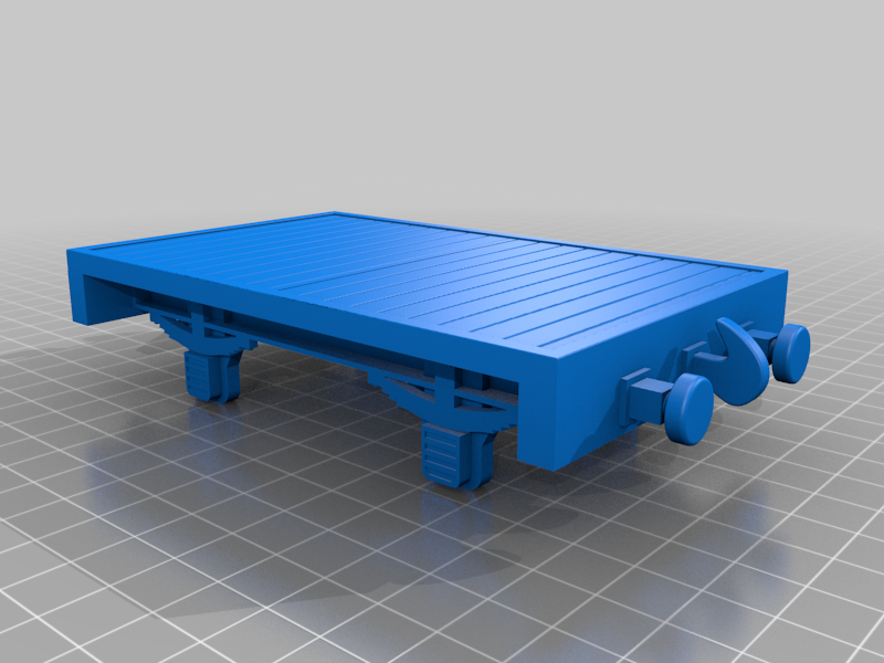 Free 3D file Flatbed Wagon For 16mm Scale Garden Railway Single Piece ...