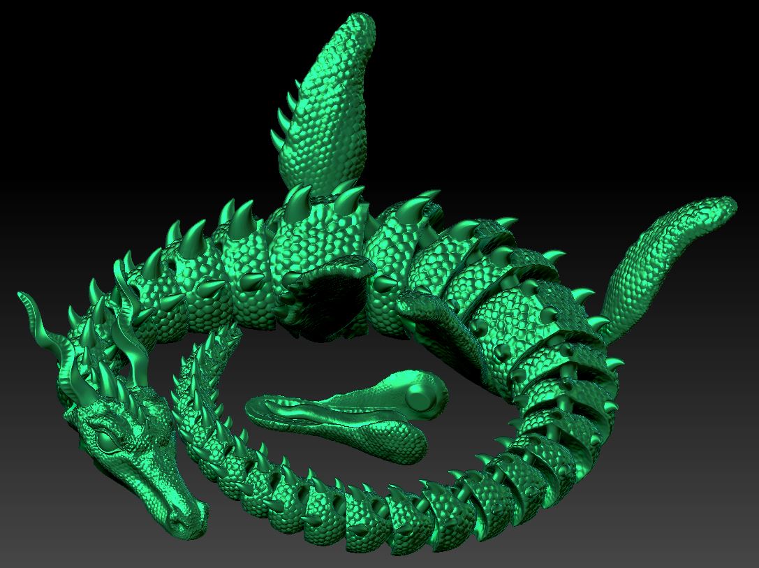 STL file Majestic Sea Dragon - Fully Articulated 🐉・3D print object to ...