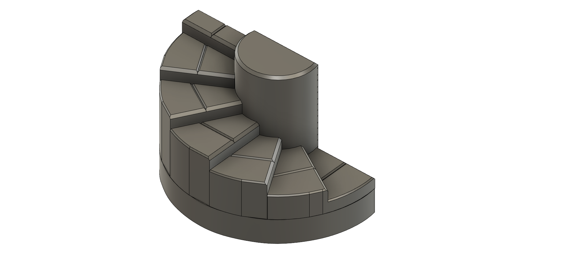 Free STL file Spiral Staircase 25mm scale・3D printer model to download ...