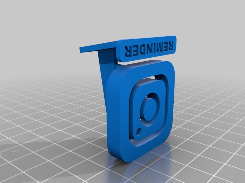 Free 3D file Instagram reminder・3D print model to download・Cults