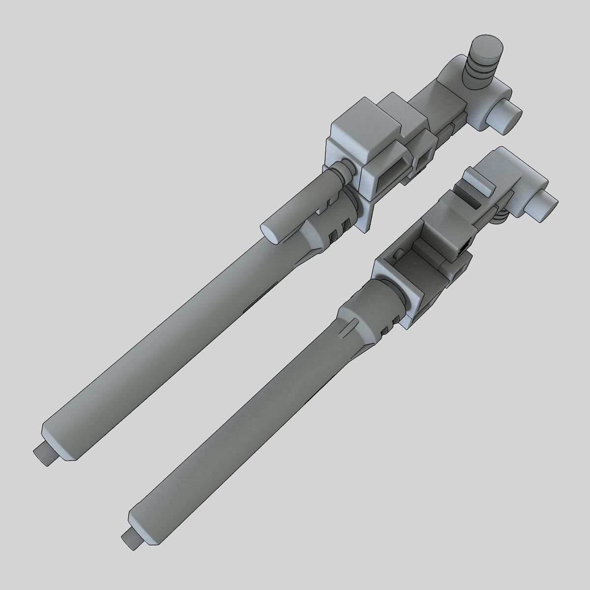 3D file Six Shot Titans Return Gun Set・3D print object to download・Cults