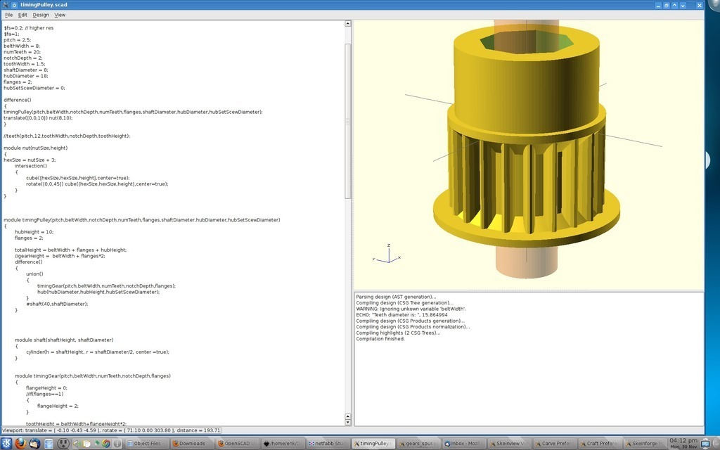Free 3D file Parametric timing pulley・3D printer model to download・Cults