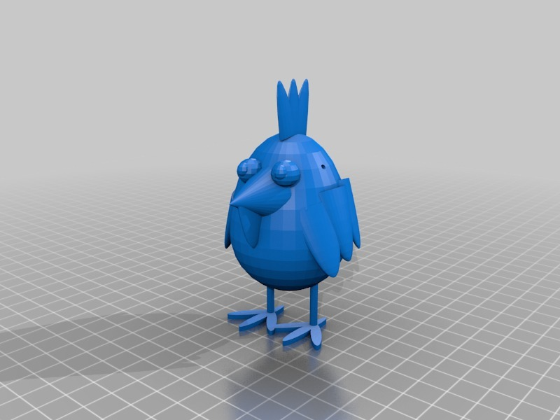 Free 3D file simple chicken・3D print object to download・Cults