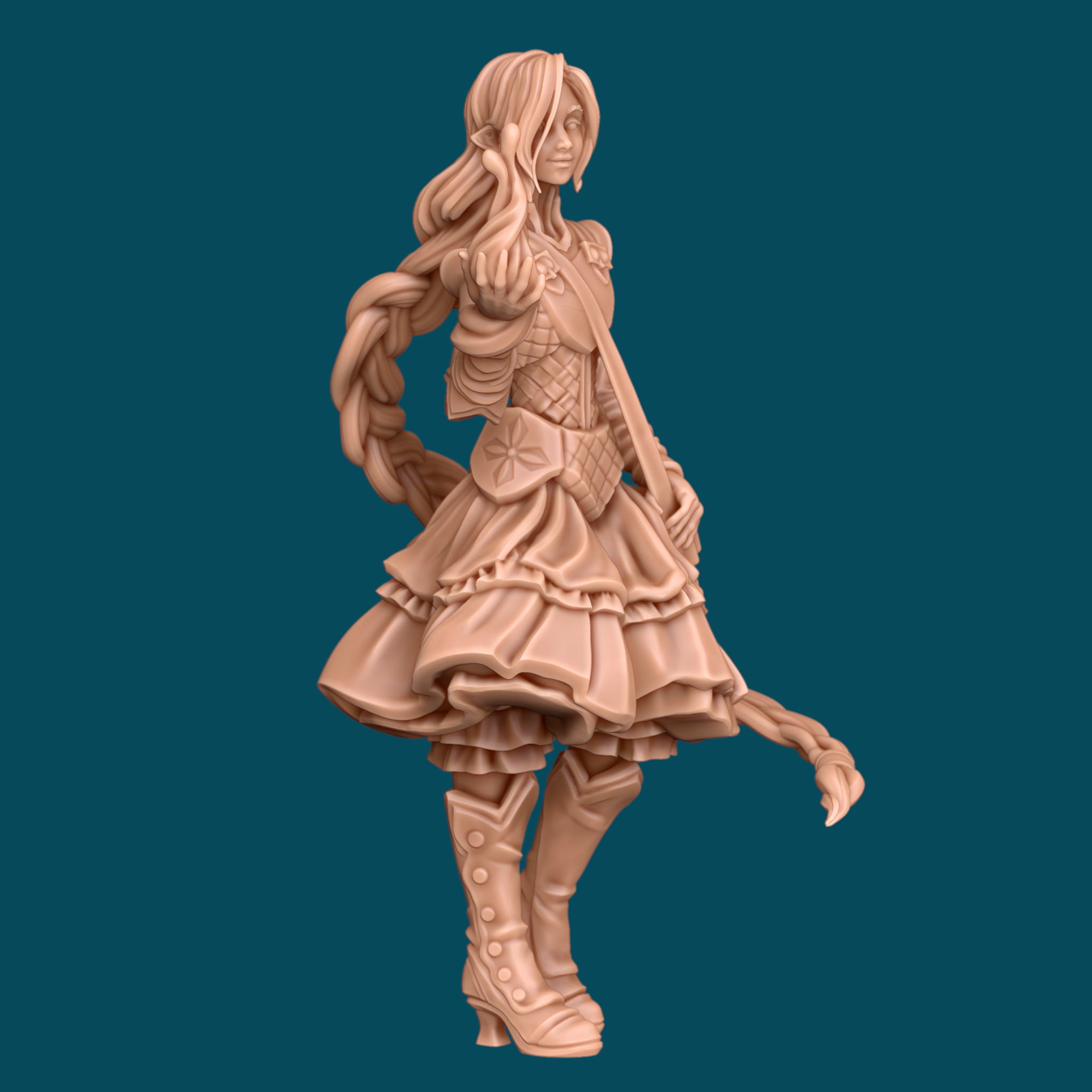 STL file Gale, a shy warlock - dnd miniature [presupported]・Model to ...