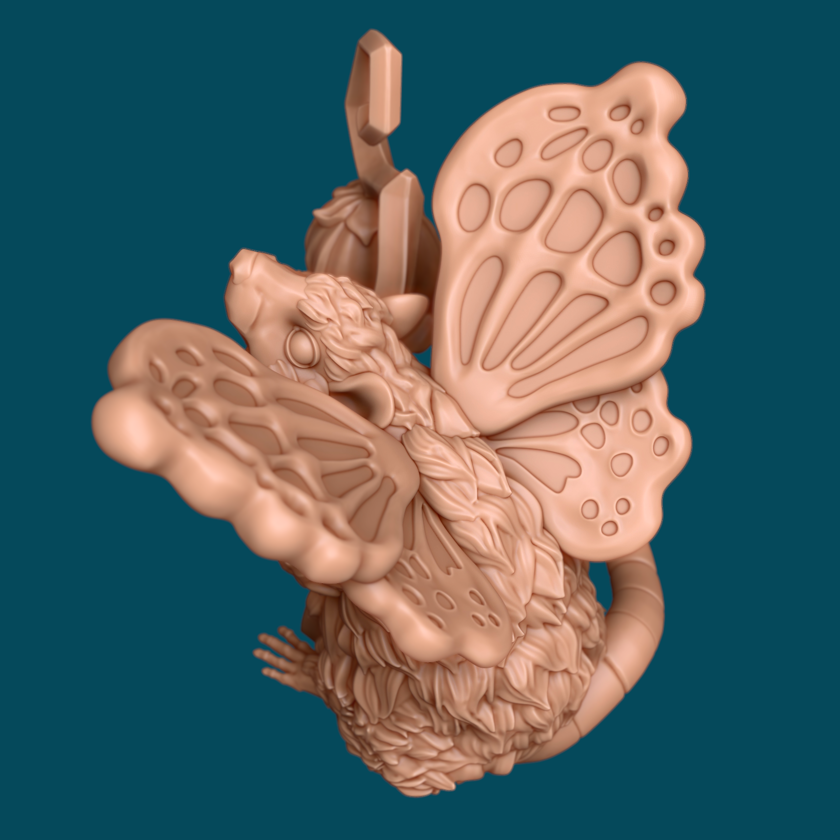 Free 3D file Eustass, a fey-rat familiar - dnd miniature [presupported ...