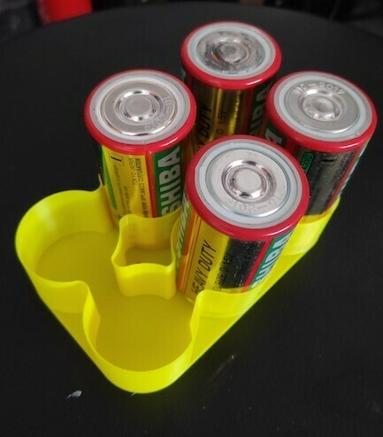 Free 3D file 9V, CR2032, D Battery storage - vase mode・3D print design ...