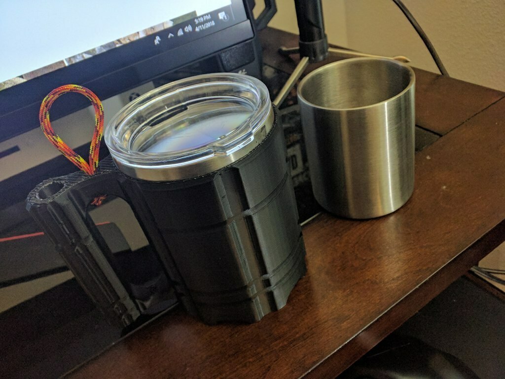 Free 3D file Tuff Coffee Mug - prints w/o support・3D printing idea to ...