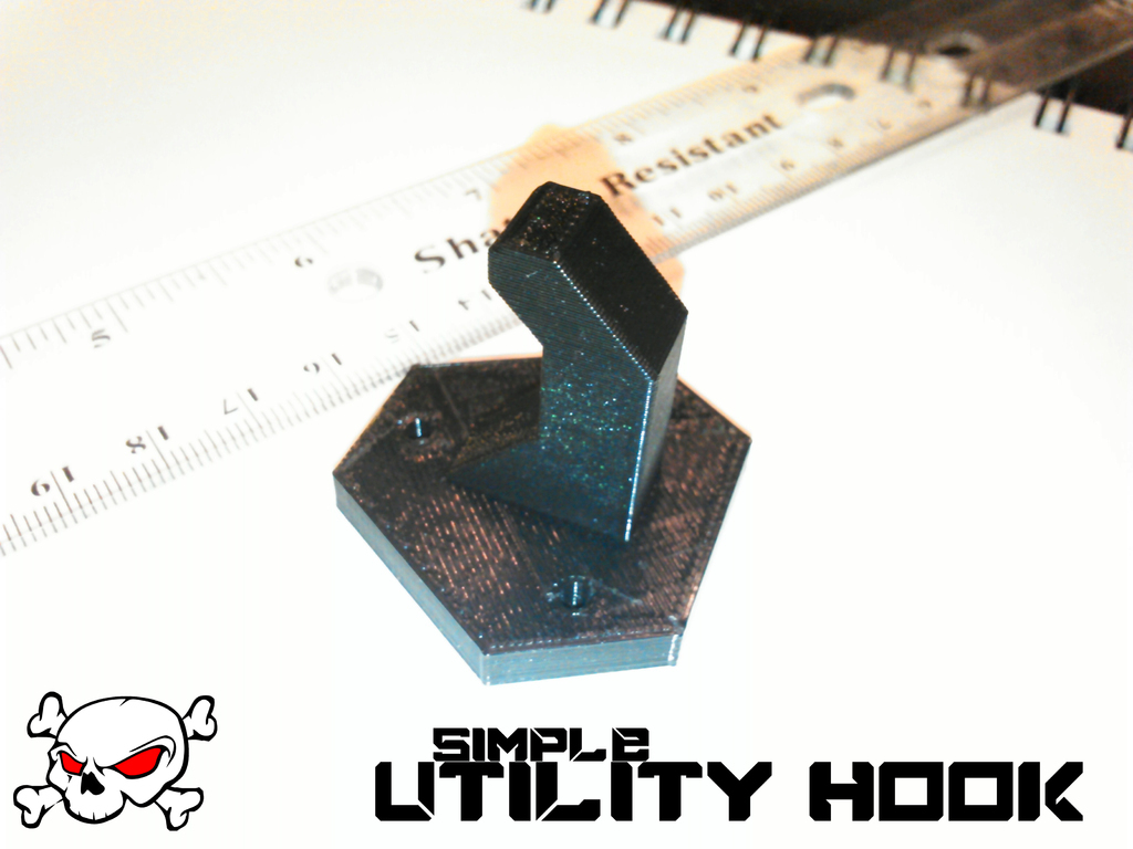 Free 3D file Simple Utility Hook - prints w/o support・3D printing ...
