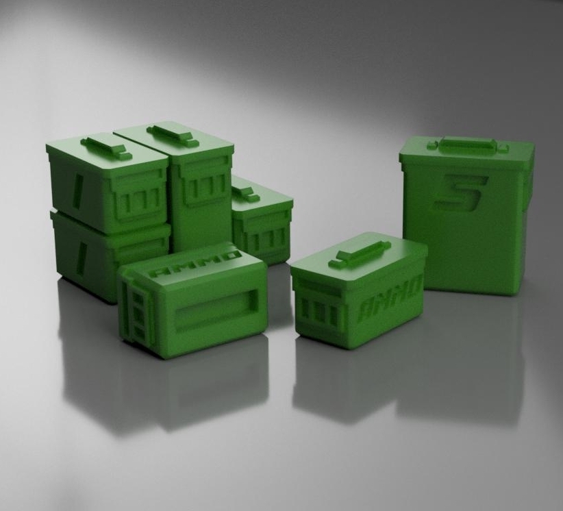 Free 3D file Gaslands - Stackable Ammo Can Tokens 🥫・3D print model to ...
