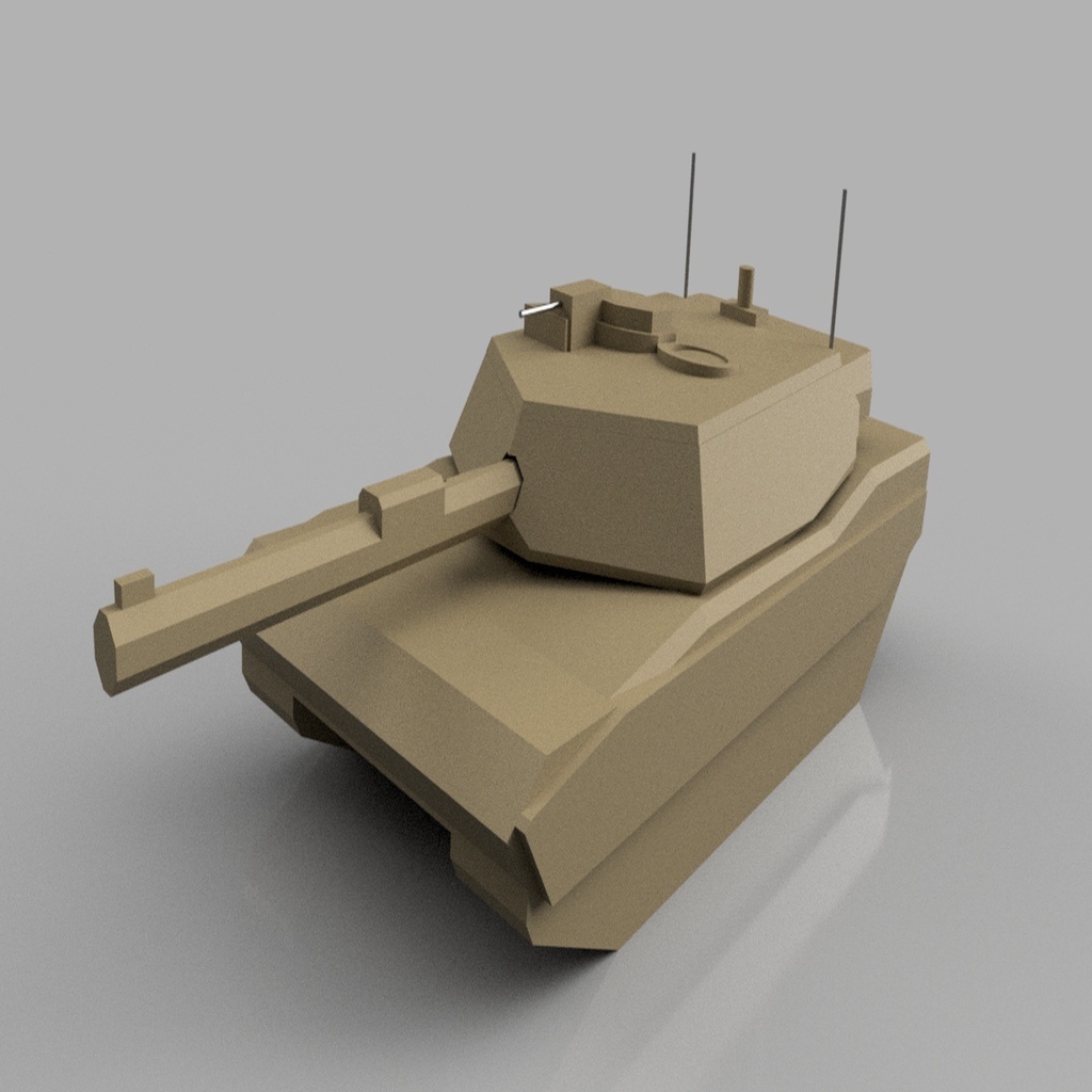 Free 3D file Desktop Tank - M1A1 Tank - prints without support・3D ...