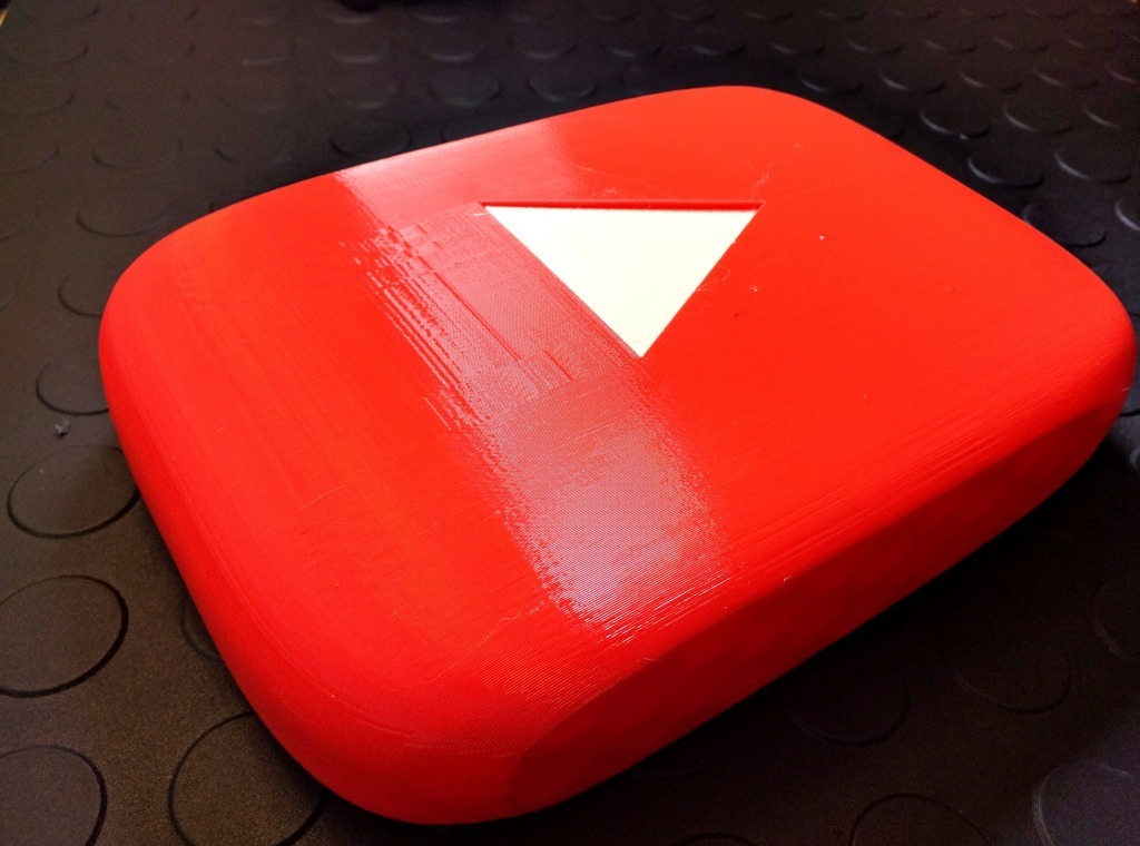 Free 3D file Giant YouTube Button - scaleable, prints w/o support・Model ...