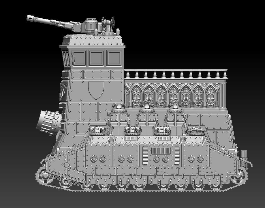 STL file HQ infantry supertank 28mm size 🪖・Model to download and 3D ...