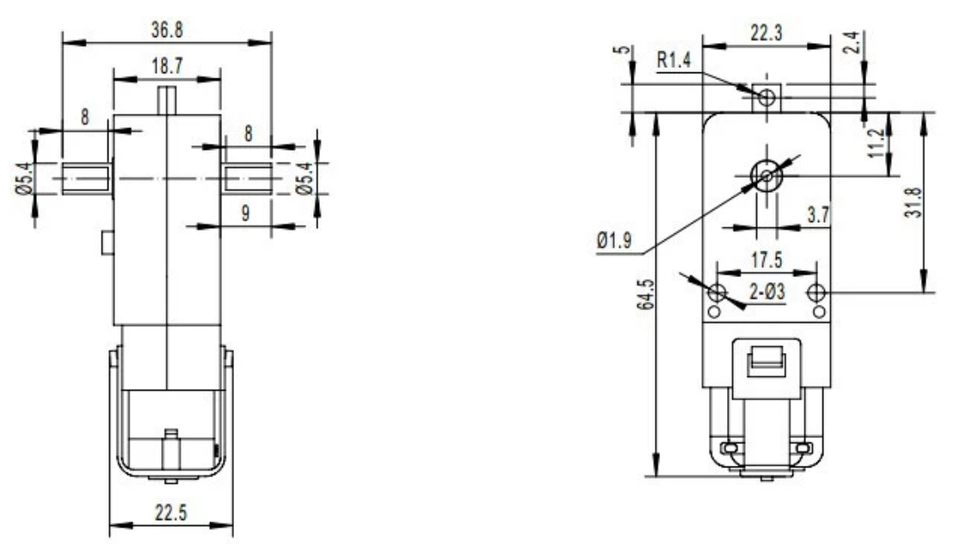 Free STL file GEAR BOX DC MOTOR YELLOW・3D print model to download・Cults
