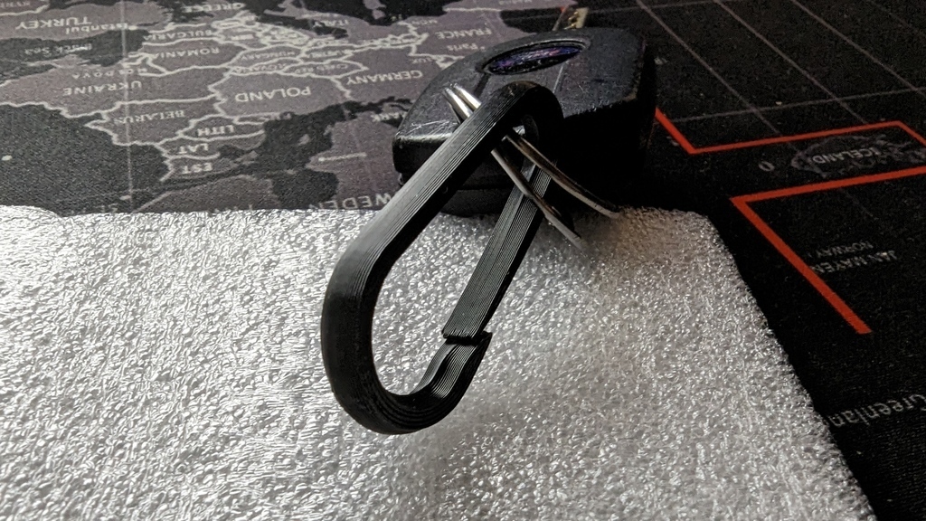 Free 3D file Smallest Carabiner (Remix) 🔑・3D print design to download・Cults