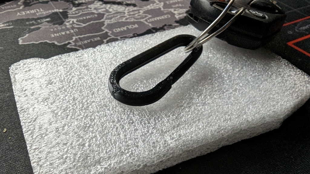 Free 3D file Smallest Carabiner (Remix) 🔑・3D print design to download・Cults