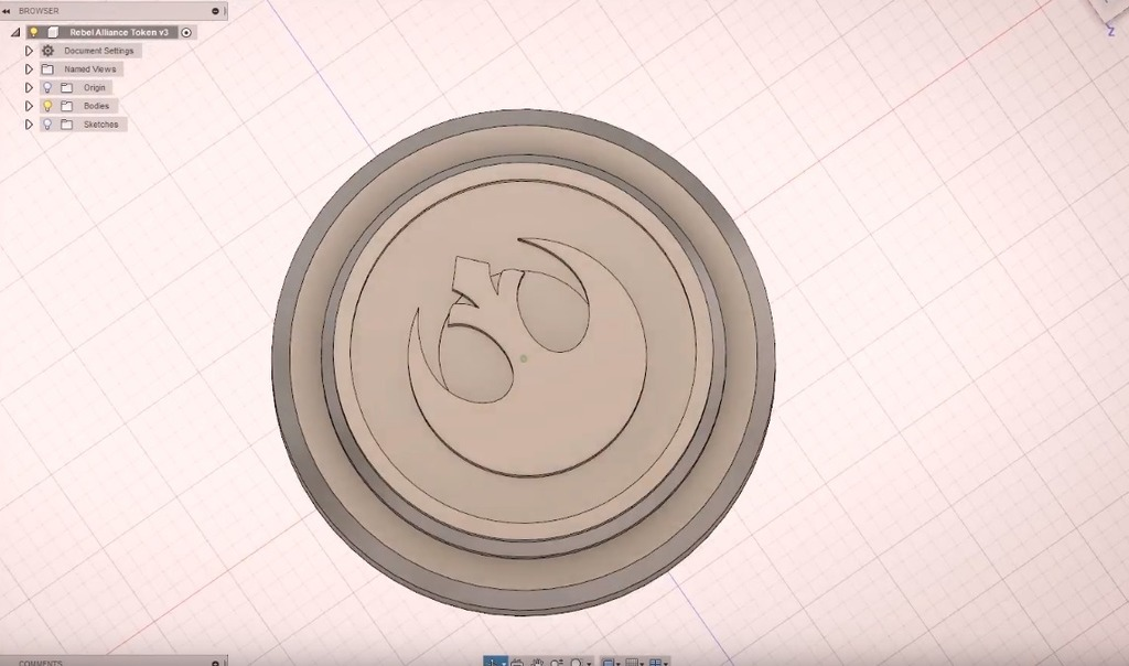 Free 3D file Rebel Alliance Token・3D print model to download・Cults