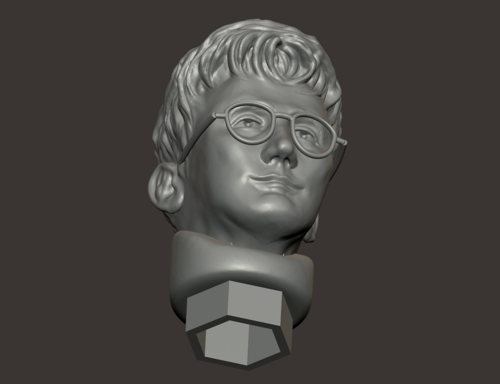 STL file PENCIL cap in the shape of Dave Bayley’s Head from Glass ...