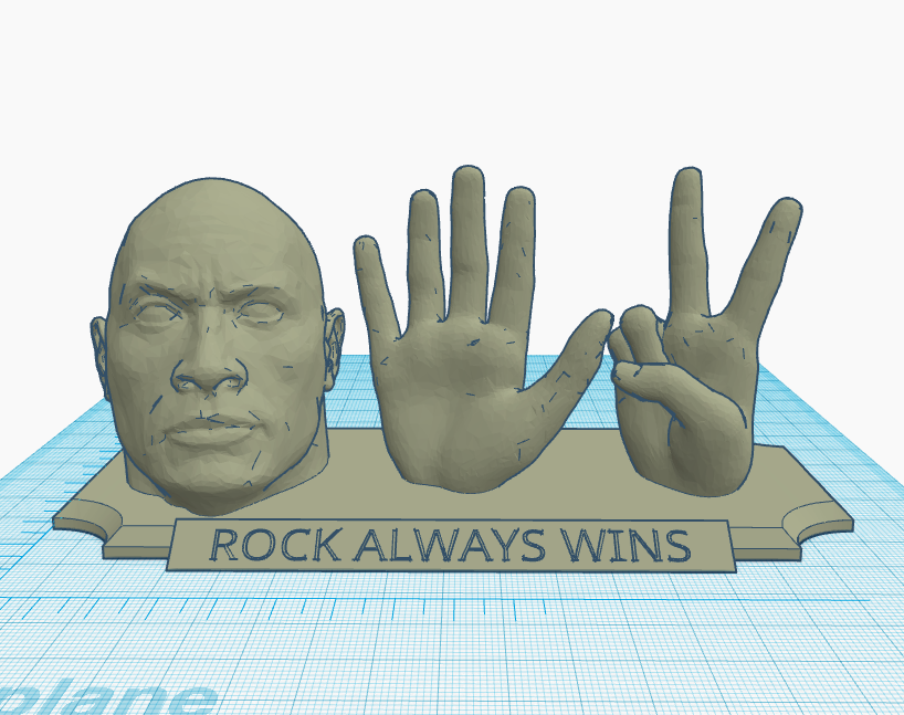 Free 3D file Rock Always Wins・3D printable model to download・Cults