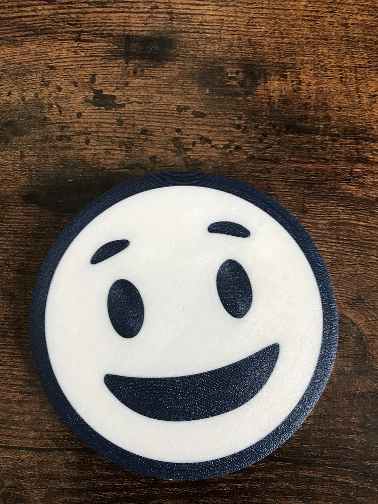 Free 3D file smile coaster・3D printer model to download・Cults