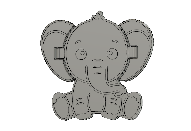 Free STL file Baby Elephant・3D printer model to download・Cults
