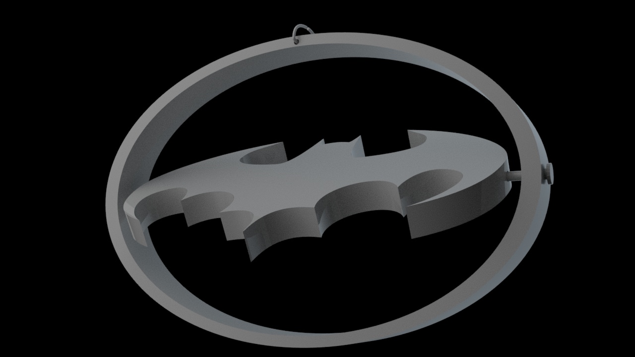 STL file Batman swivel keychain・3D printing idea to download・Cults
