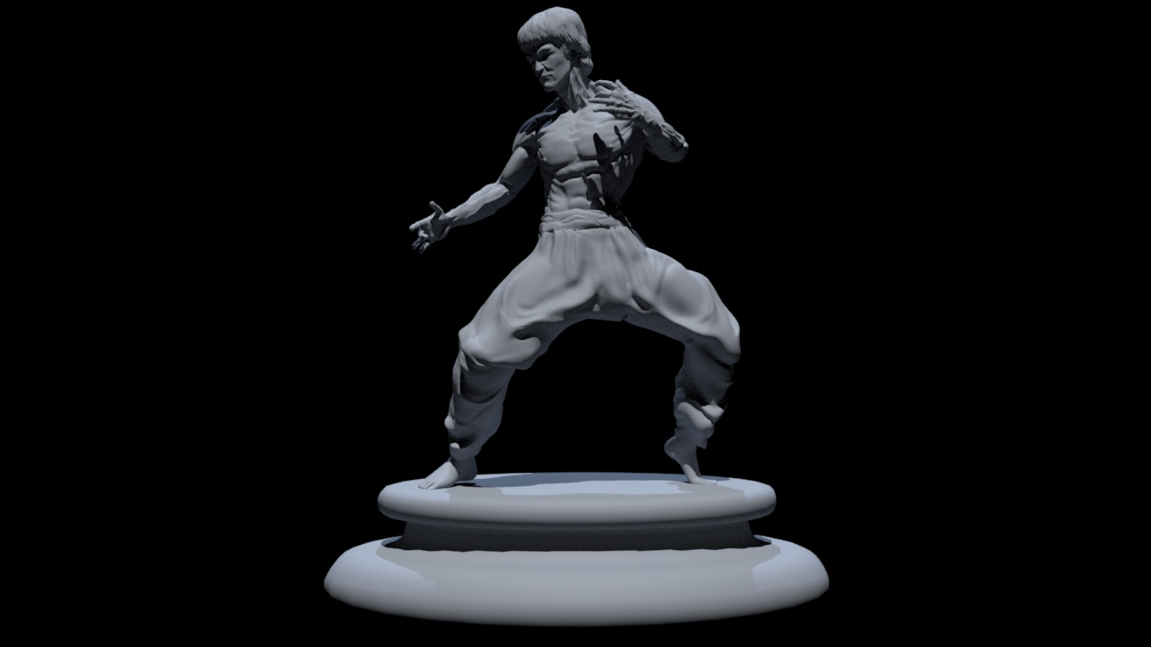 Archivo STL Bruce Lee 🐉・Modelo para descargar y imprimir en 3D・Cults