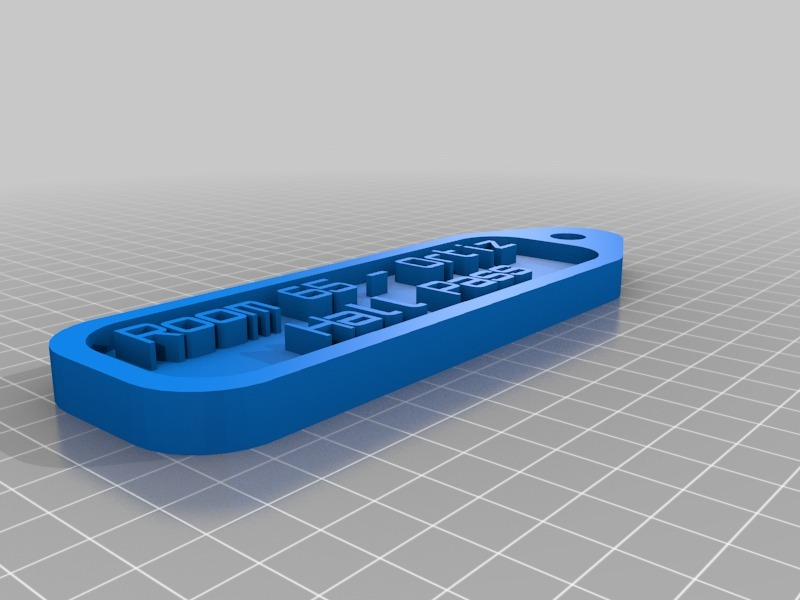 Free 3D file Bathroom Pass・3D print object to download・Cults